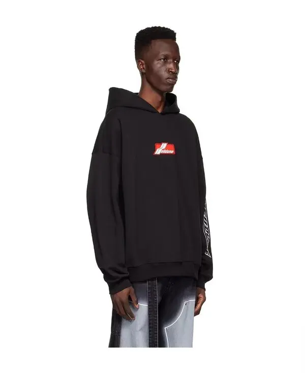 We11Done Cotton Oversized Hoodie With Graphic Details
