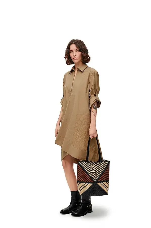 Loewe Trapezoidal Cotton Blend Tunic Dress