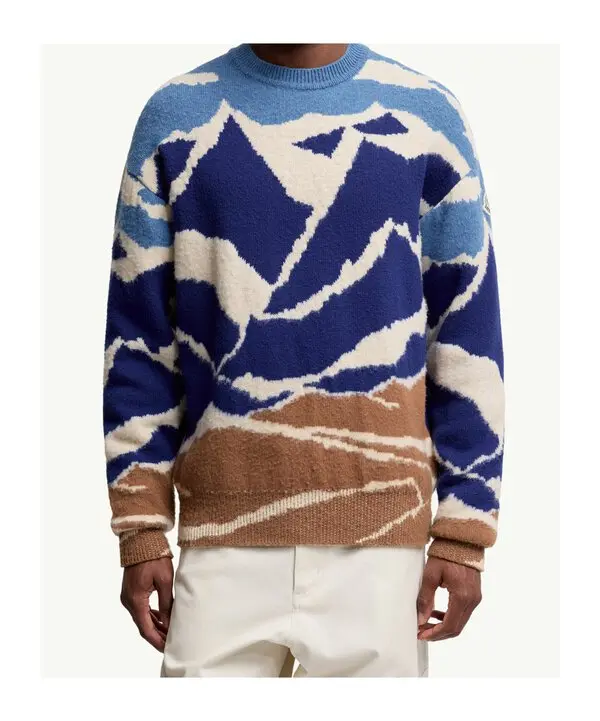 Moncler Mountain Jacquard Wool Sweater