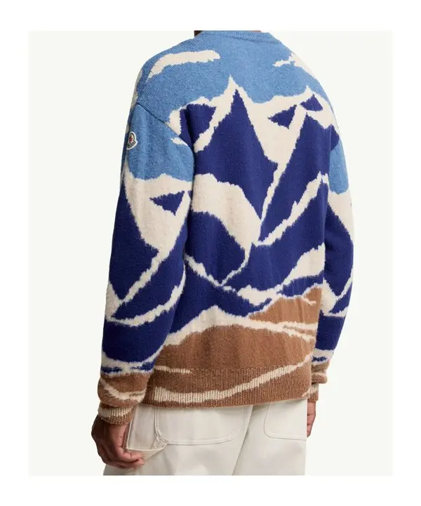 Moncler Mountain Jacquard Wool Sweater