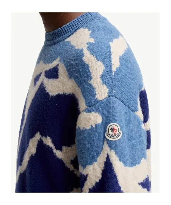 Moncler Mountain Jacquard Wool Sweater