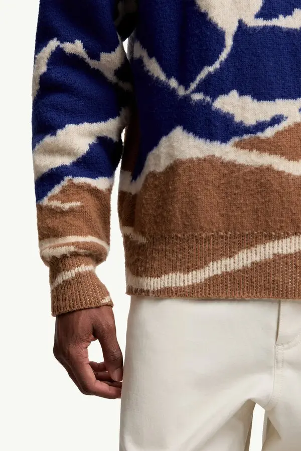 Moncler Mountain Jacquard Wool Sweater