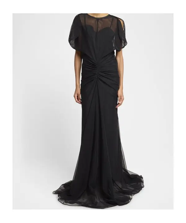 Victoria Beckham Short-sleeved Maxi Dress