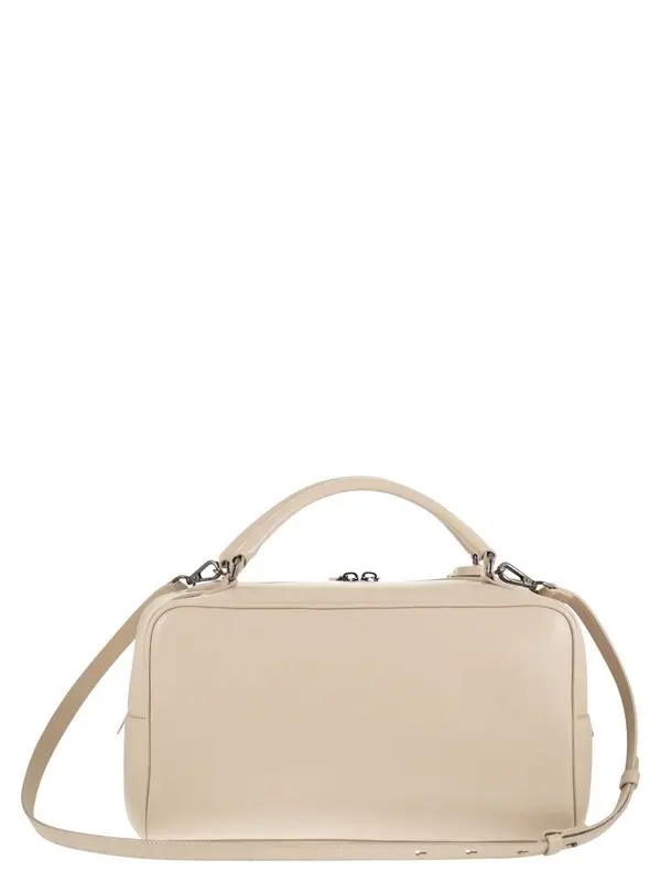Brunello Cucinelli Logo Printed Zipped Tote Bag