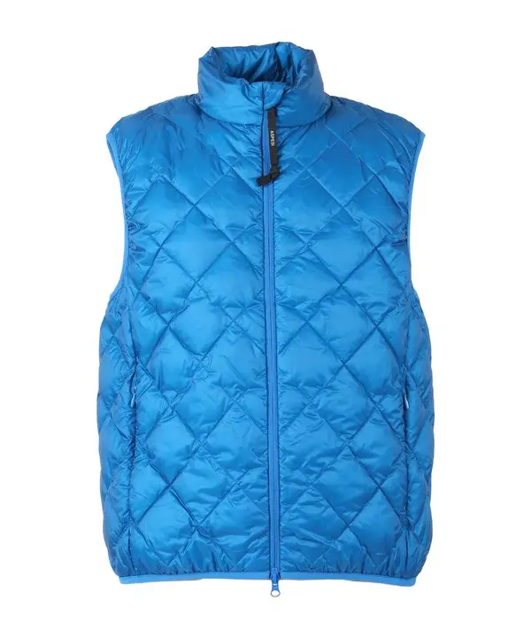 Aspesi Quilted Zip-up Gilet - Blue