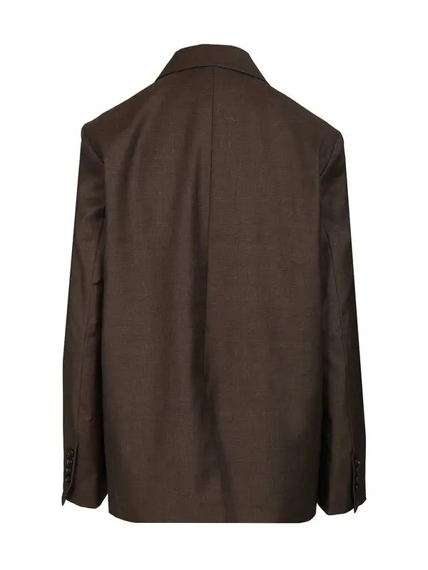 LOULOU STUDIO Double-breasted Notched Lapel Suit Jacket