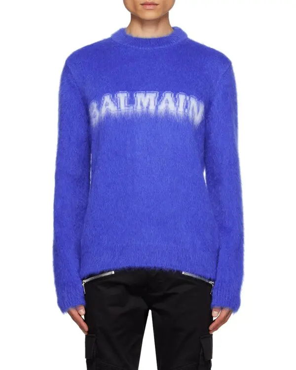 Balmain Retro Brushed Crewneck Jumper