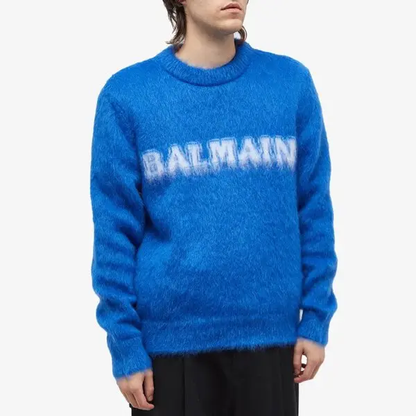 Balmain Retro Brushed Crewneck Jumper