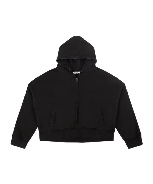 ENTIRE STUDIOS Zip-up Hooded Sweatshirt - Black