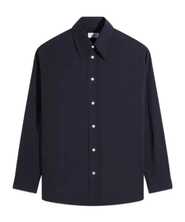 LEMAIRE Muslin Soft Shirt - Squid Ink