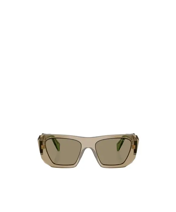 Prada Rectangular Frame Sunglasses - Brown