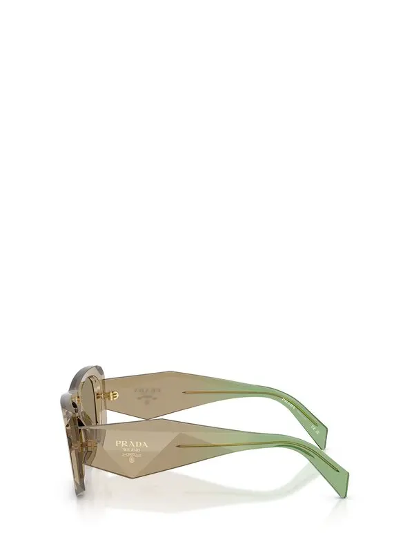 Prada Rectangular Frame Sunglasses - Brown