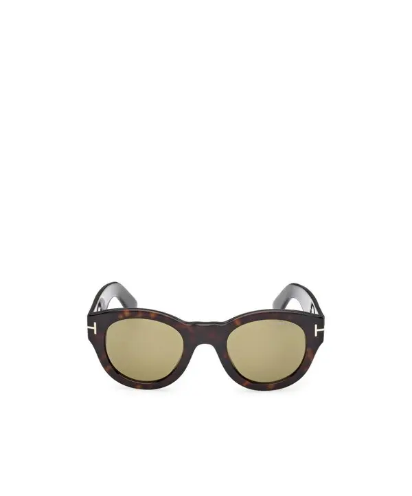 TOM FORD Geometric Sunglasses - Dark Havana