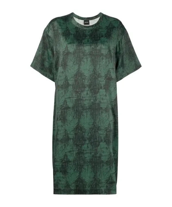 Aspesi Graphic Print T-shirt Dress