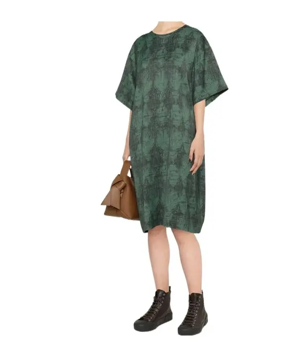 Aspesi Graphic Print T-shirt Dress