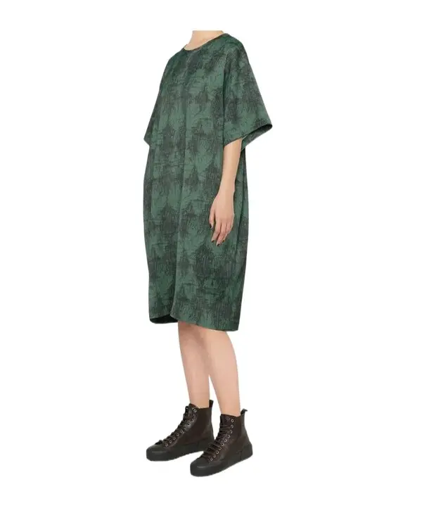 Aspesi Graphic Print T-shirt Dress
