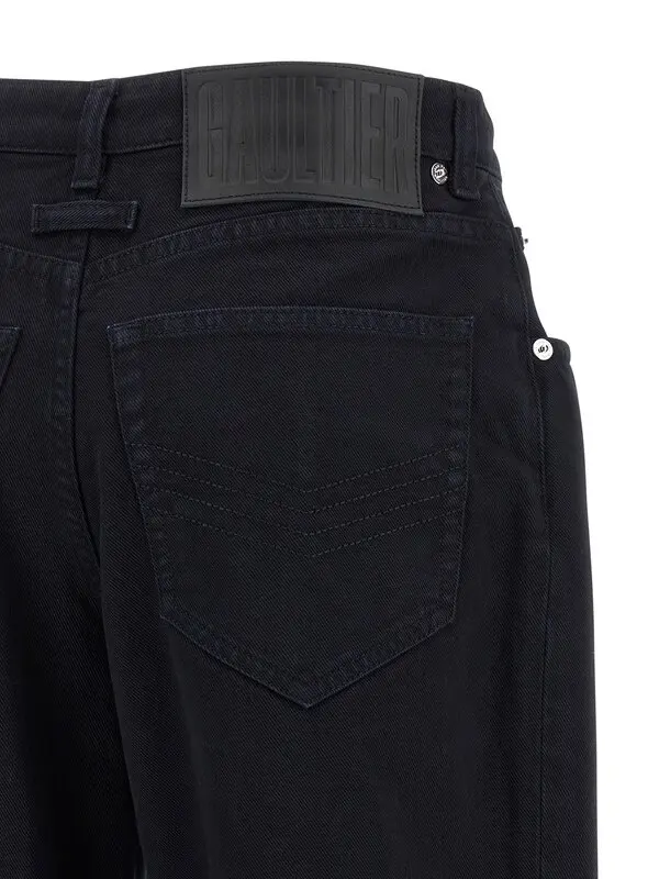 JEAN PAUL GAULTIER Snap Button Denim Jeans