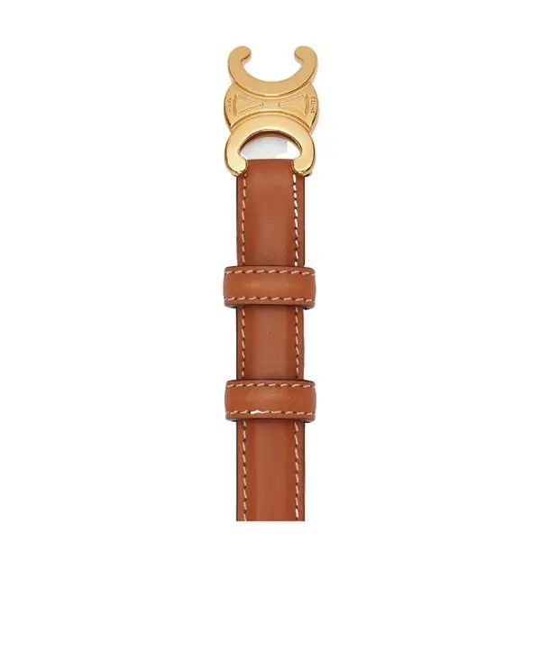 Celine Triomphe Belt - Brown