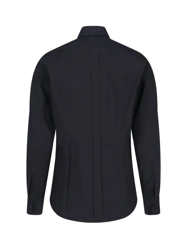 Dolce & Gabbana Dolce Gabbana Curved Hem Shirt - Black