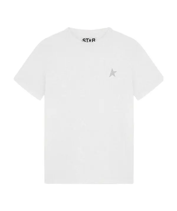 GOLDEN GOOSE Crewneck T-shirt With Logo Patch - No