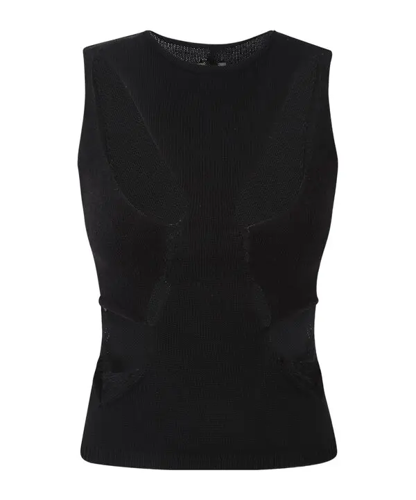 Rick Owens Round Neck Sleeveless Vest
