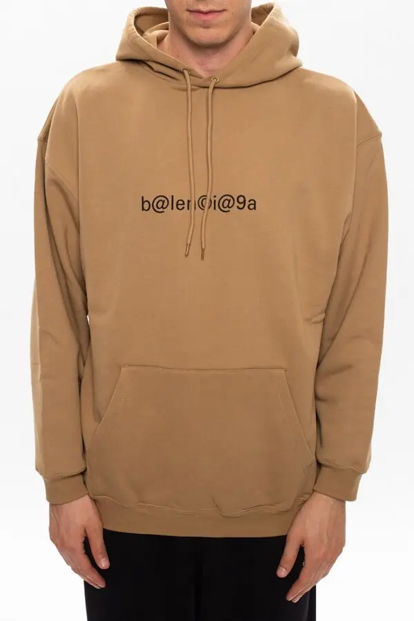 Balenciaga Logo Print Hoodie