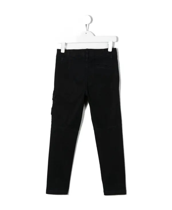 Stone Island Teen Compass-patch Cargo Trousers