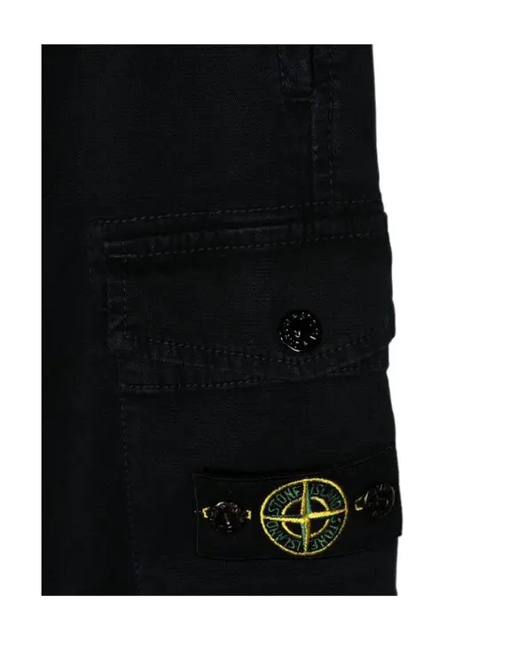 Stone Island Teen Compass-patch Cargo Trousers