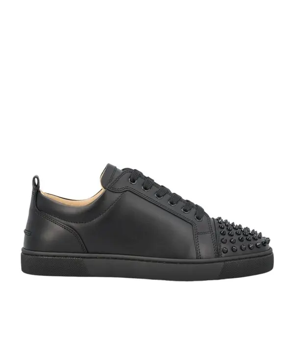CHRISTIAN LOUBOUTIN Studded Lace-up Sneakers - Black