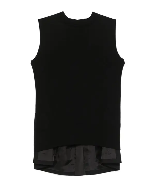 Sacai Knitted Patchwork Vest