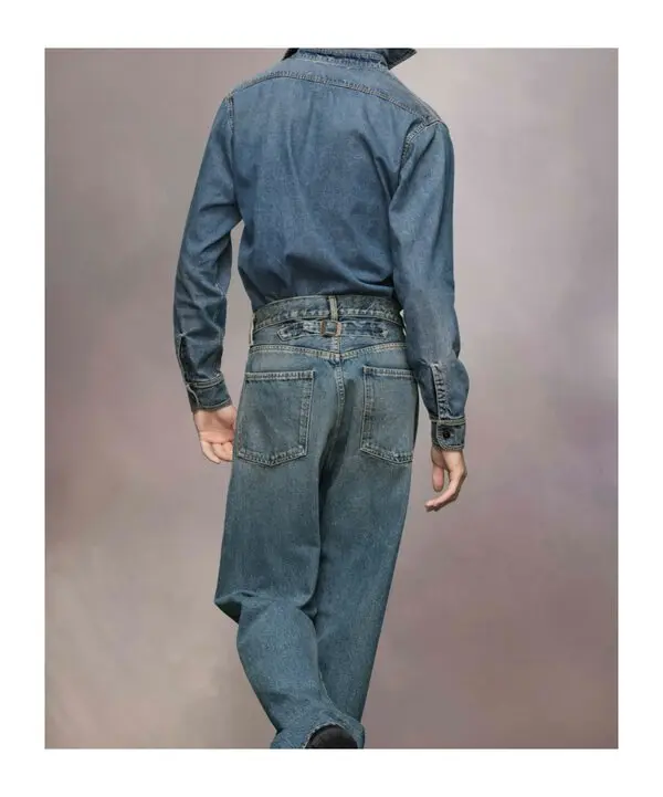 MAISON MARGIELA Collared Long-sleeve Denim Shirt
