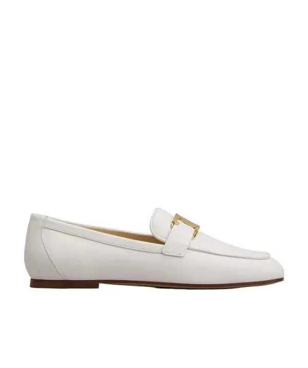 TOD'S T-logo Almond Toe Loafers