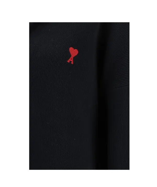 AMI Paris De Coeur Long-sleeved Knitted Jumper