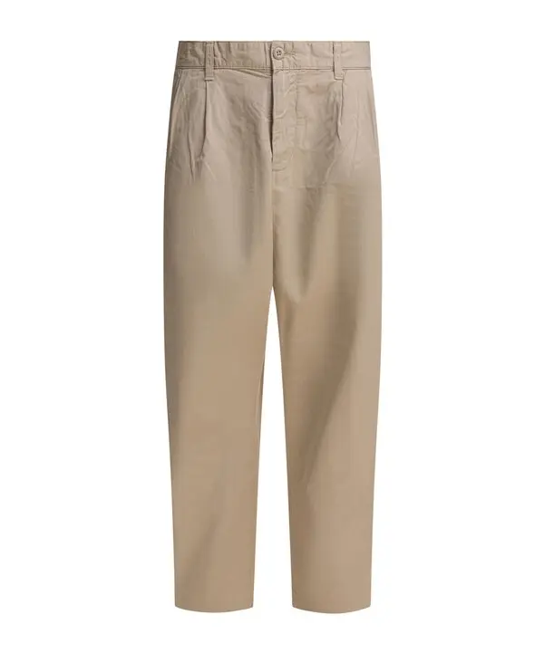 Carhartt Work In Progress Pleated Cotton Trousers - Nude
