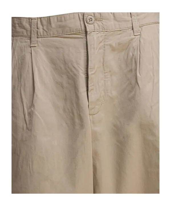 Carhartt Work In Progress Pleated Cotton Trousers - Nude