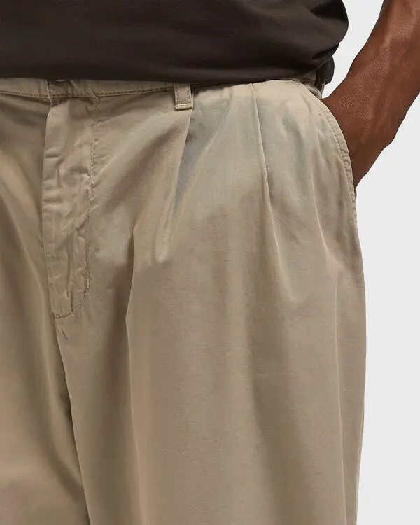 Carhartt Work In Progress Pleated Cotton Trousers - Nude