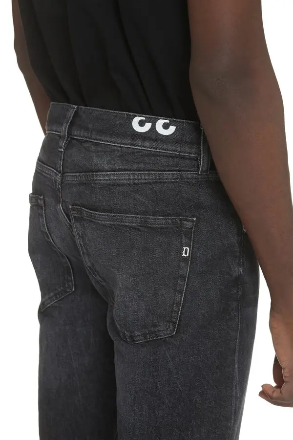 DONDUP Slim Fit Jeans With Belt Loops - Black