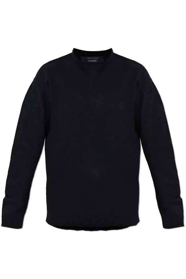 Comme Des Garçons Long Sleeve Pullover Sweater - Black