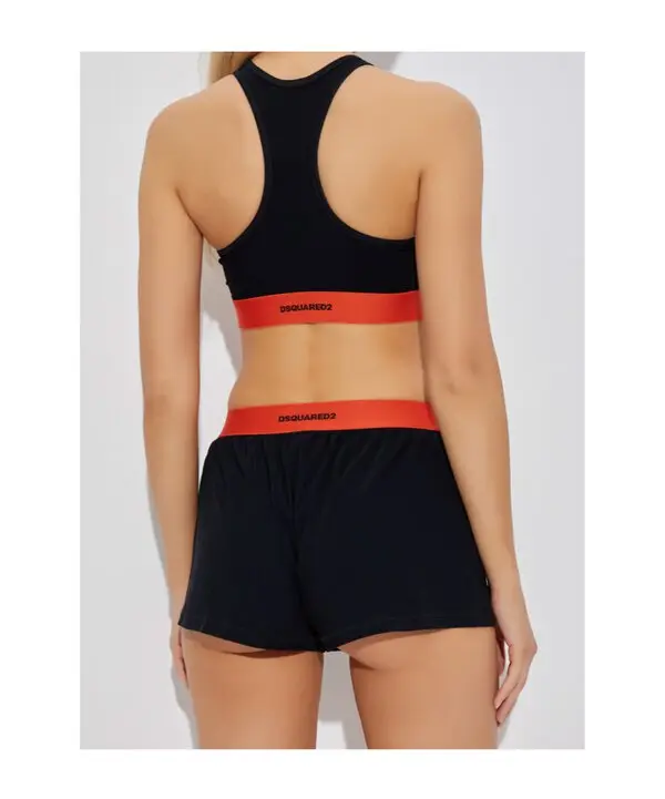 Dsquared2 Elastic Waist Shorts - Black