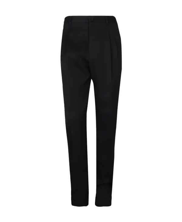 LANVIN Tailored Straight Leg Trousers - Black