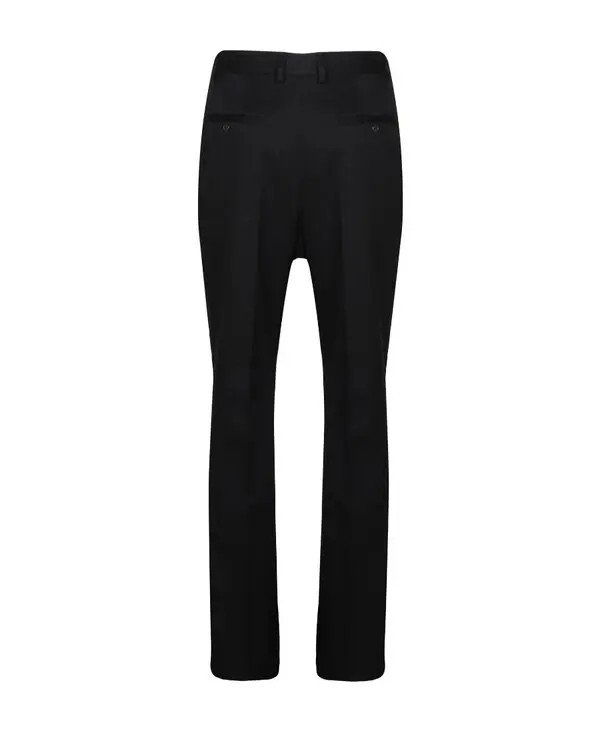 LANVIN Tailored Straight Leg Trousers - Black