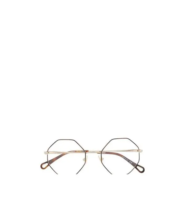 Chloé Octagonal Frame Eyeglasses - Nude
