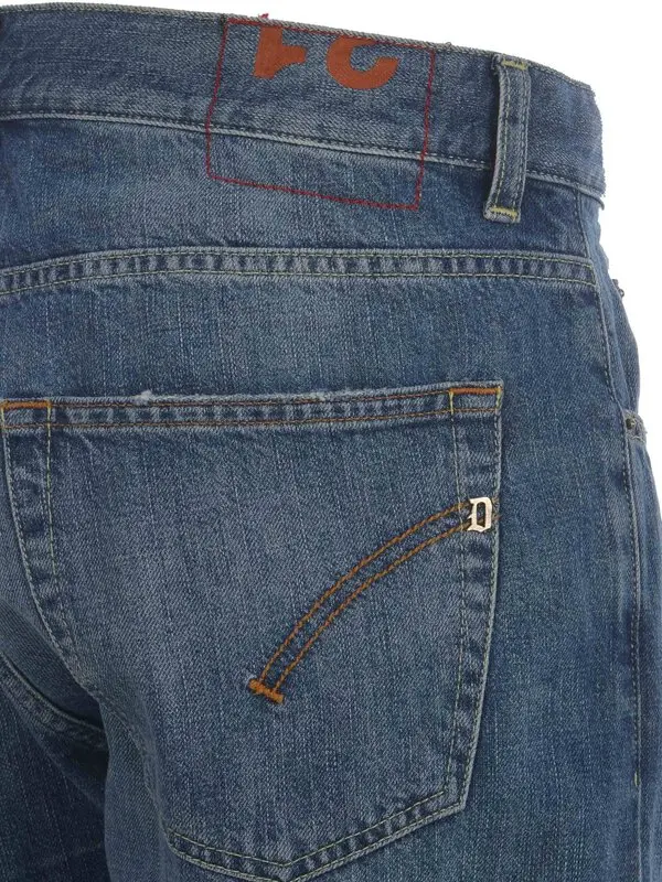 DONDUP Dian Straight-leg Distressed Jeans - Blue