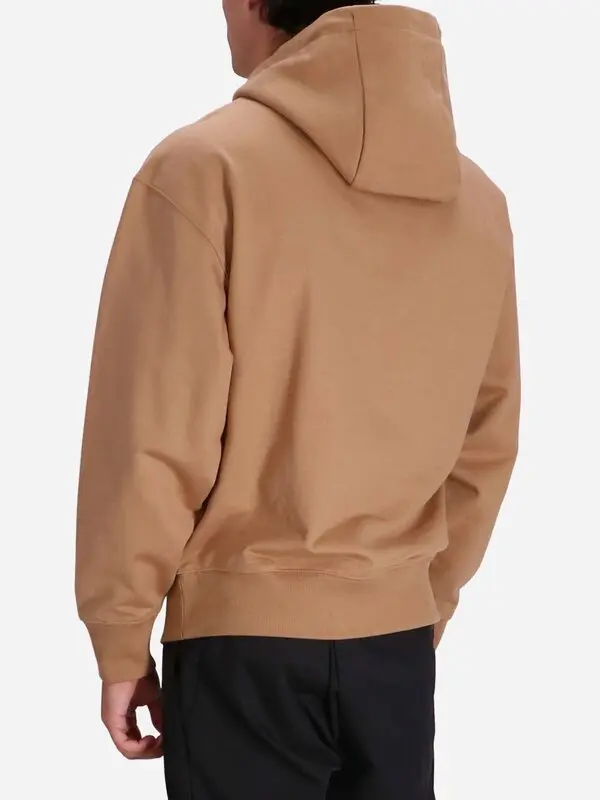 Hugo Boss Logo Print Drawstring Hoodie