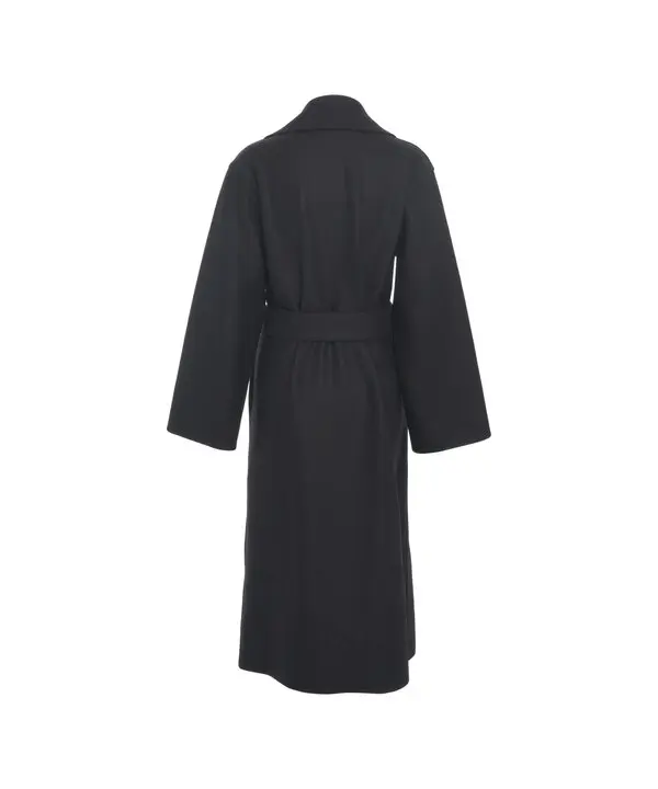 Harris Wharf London Belted Clutch Coat - Black