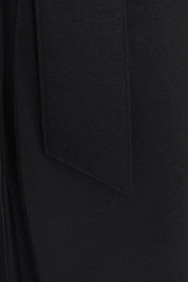 Harris Wharf London Belted Clutch Coat - Black
