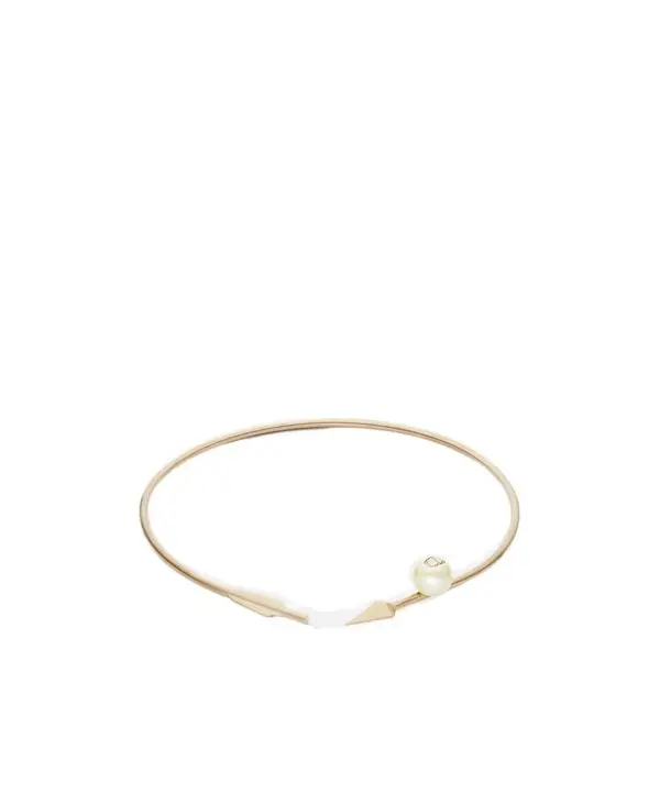 Dior D-vinity Necklace With Cd Logo And Arrow Details - Yellow