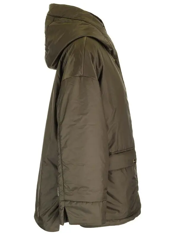 Max Mara Buttoned Hooded Jacket