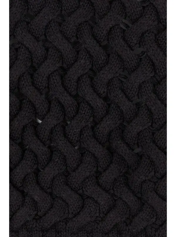 P.a.r.o.s.h Cable-knit Open-weave Sweater With Cut-out Details