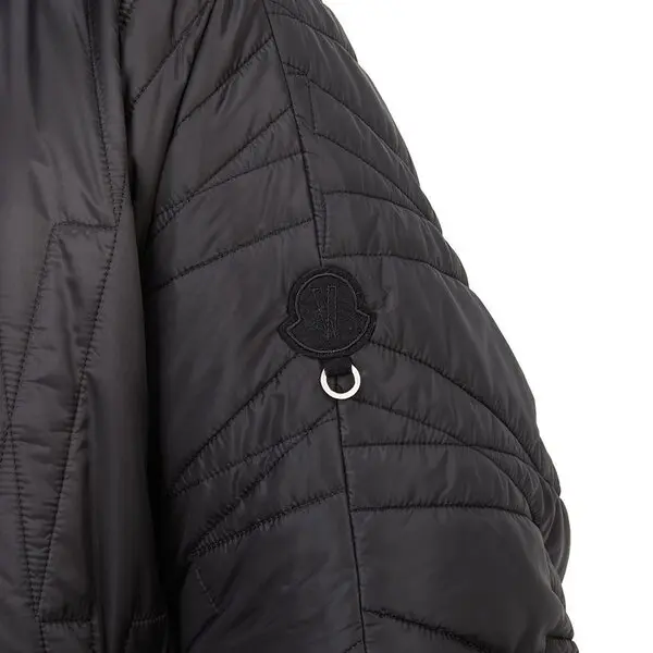 Moncler Quilted Hooded Down Jacket - Black